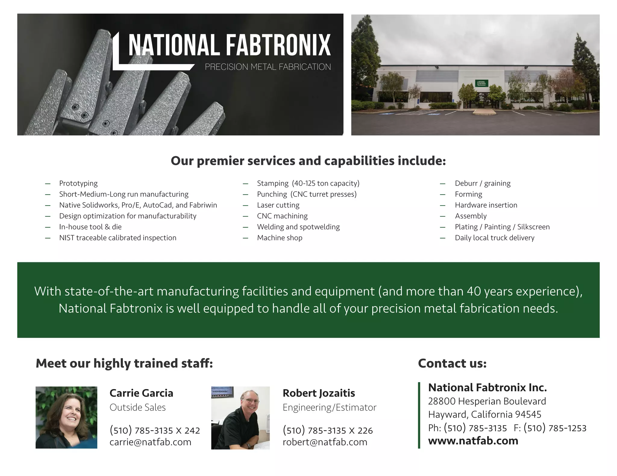 NationalFabtronix_FacilitiesList-1 | PPT