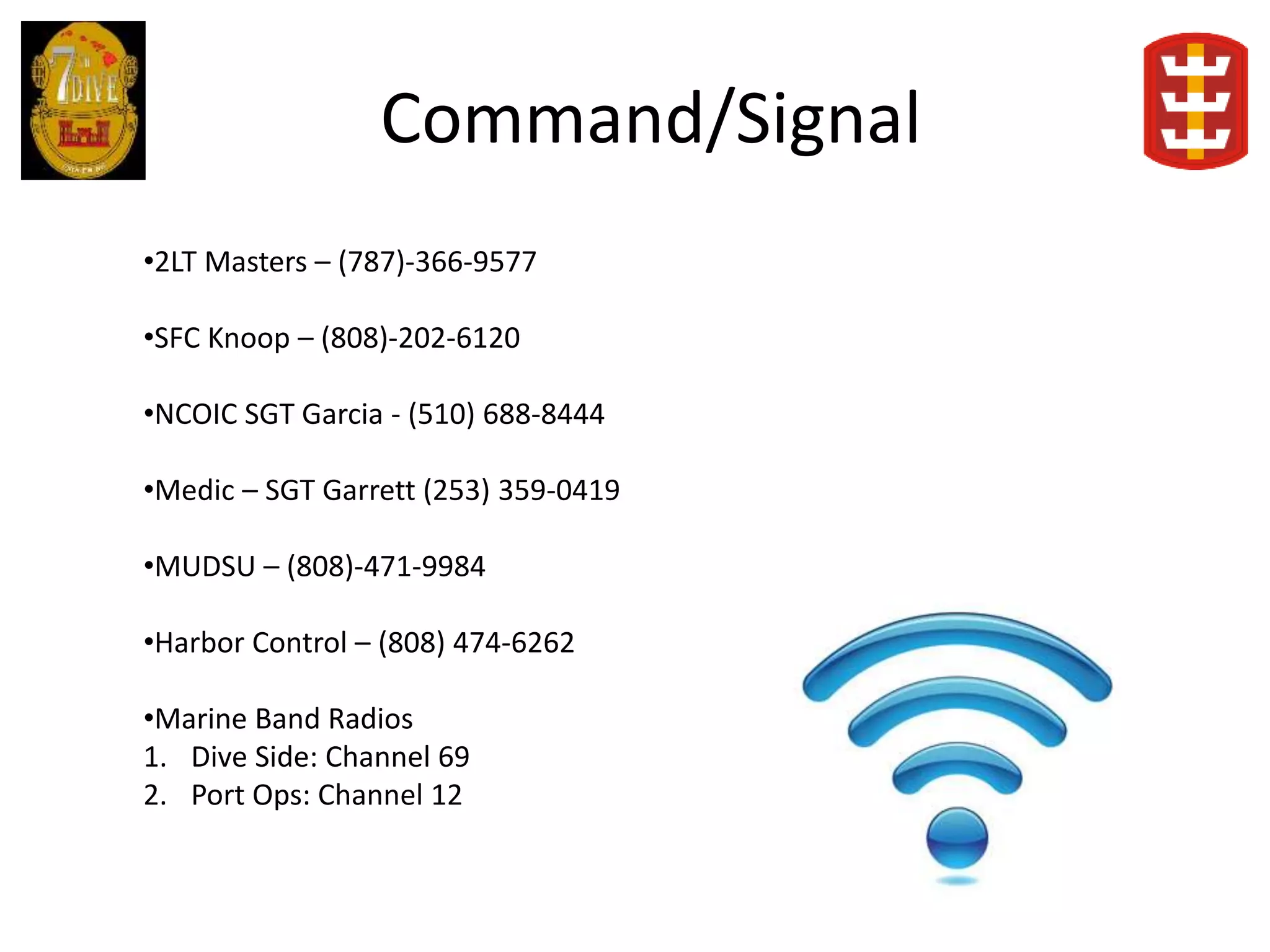 Ships Husbandry Mission Brief CONOP | PPTX