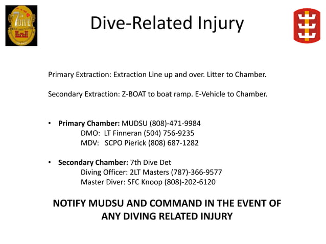 Ships Husbandry Mission Brief CONOP | PPTX | Scuba Diving | Extreme Sports