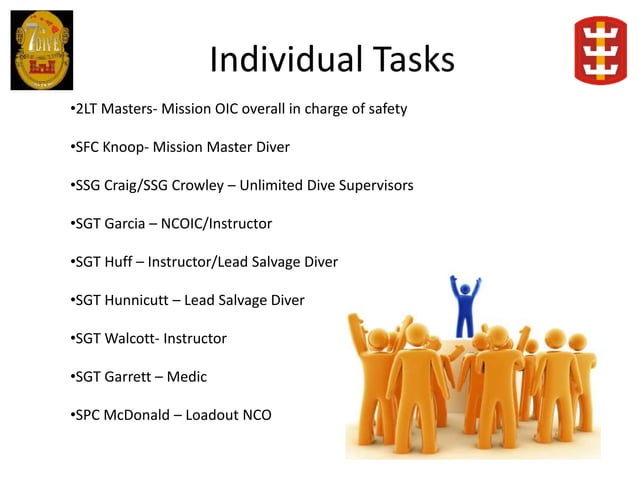 Ships Husbandry Mission Brief CONOP | PPTX | Scuba Diving | Extreme Sports