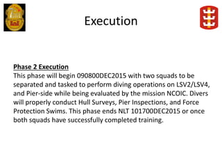 Ships Husbandry Mission Brief CONOP | PPTX