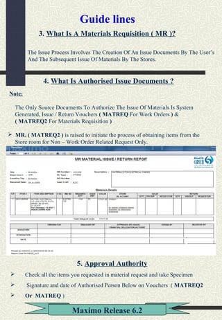 Material Request (OPERATION) | PPT