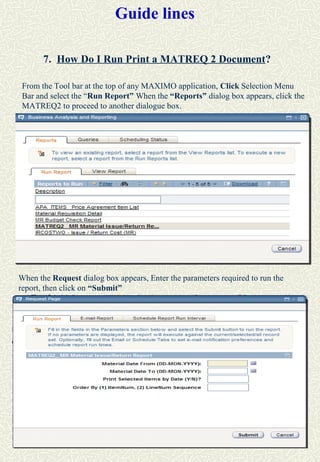 Material Request (OPERATION) | PPT