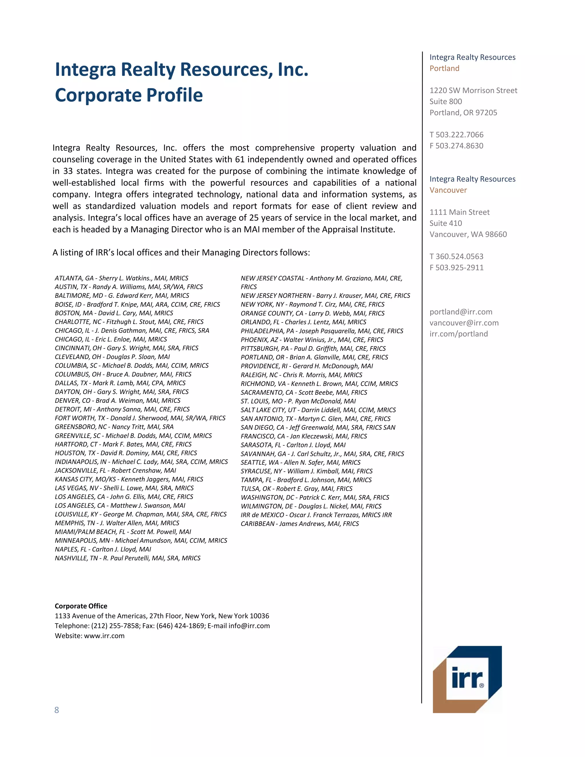 PortlandVancouveroffice Brochure | PDF | Real Estate Industry | Industries