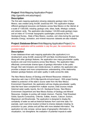 WebMappingApplicationInfo | PDF