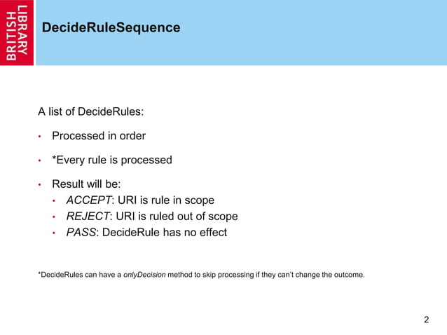 Heritrix DecideRules | PPTX