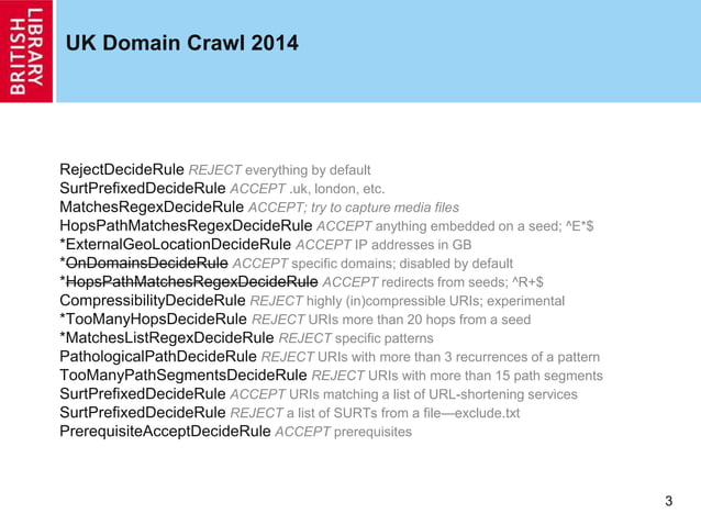 Heritrix DecideRules | PPTX