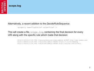 Heritrix DecideRules | PPTX