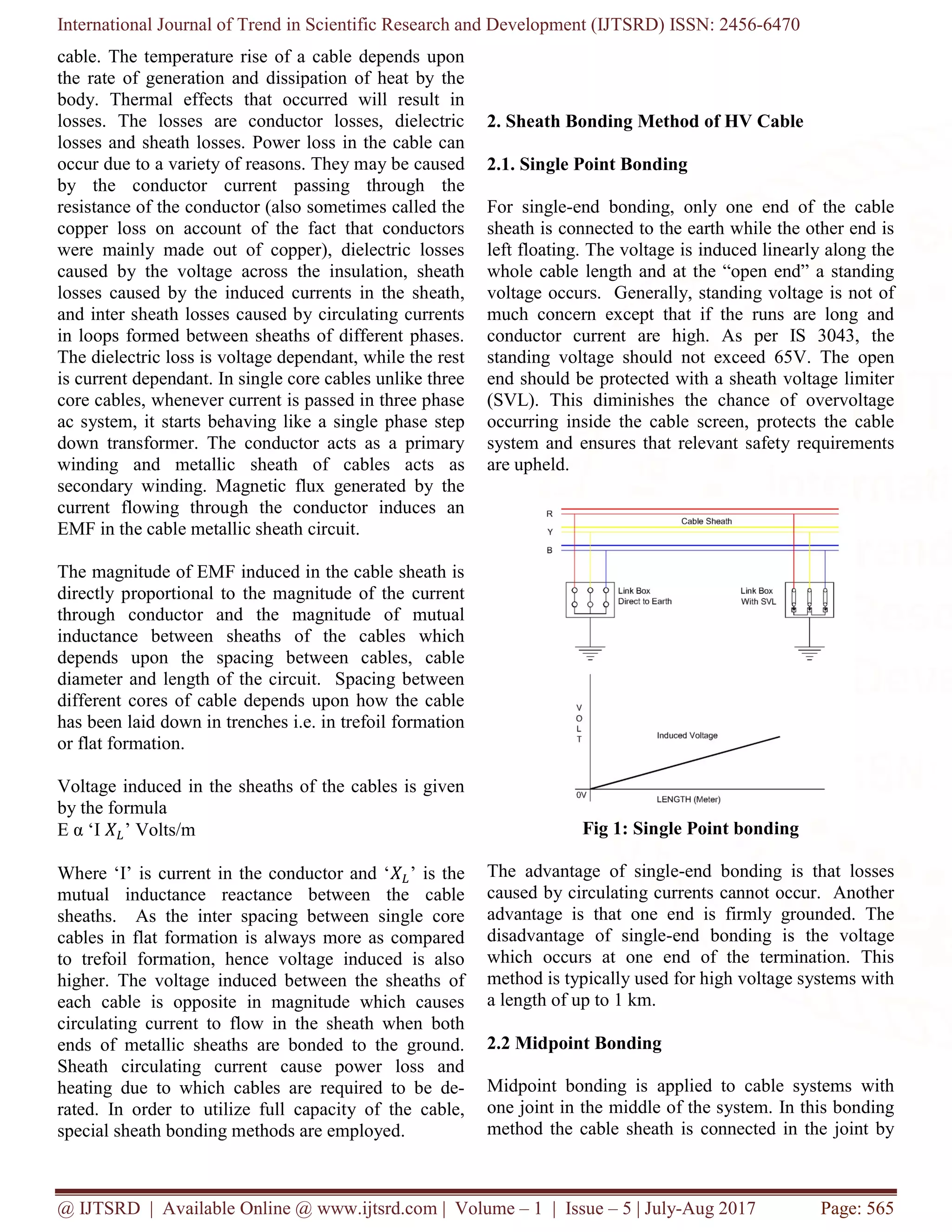 Mixed Bonding Method of High Voltage Cable | PDF
