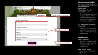 84 Cultural Heritage Travel Routes Web Site - Map Requirements to UI ...