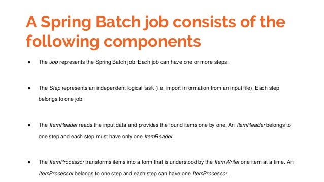 Spring batch introduction