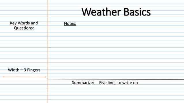 Weather Basics Notes | PPTX