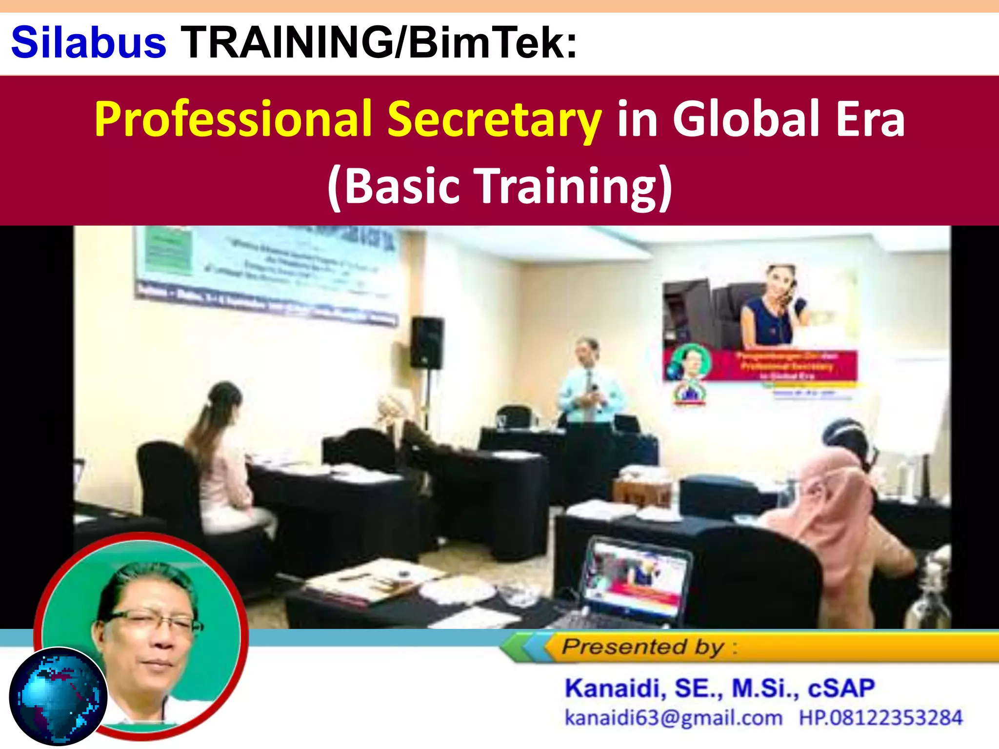 (2022) Silabus Training_"PROFESSIONAL SECRETARY" in Global Era (Basic ...