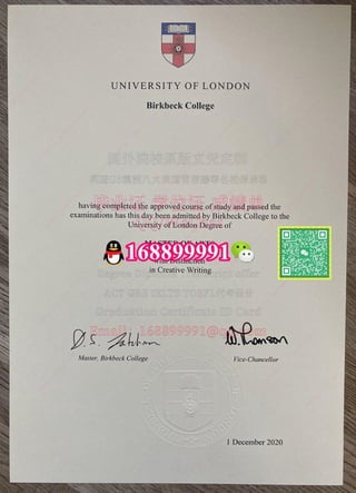 Birkbeck, University of London degree offer diploma Transcript | PDF