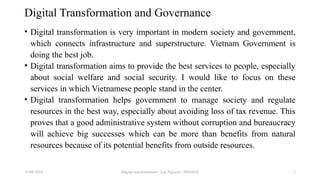 Digital Transformation and Governance - SSS2024 | PPTX