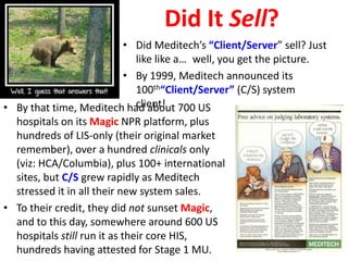 85. meditech part 3 | PPTX | Healthcare Industry | Industries