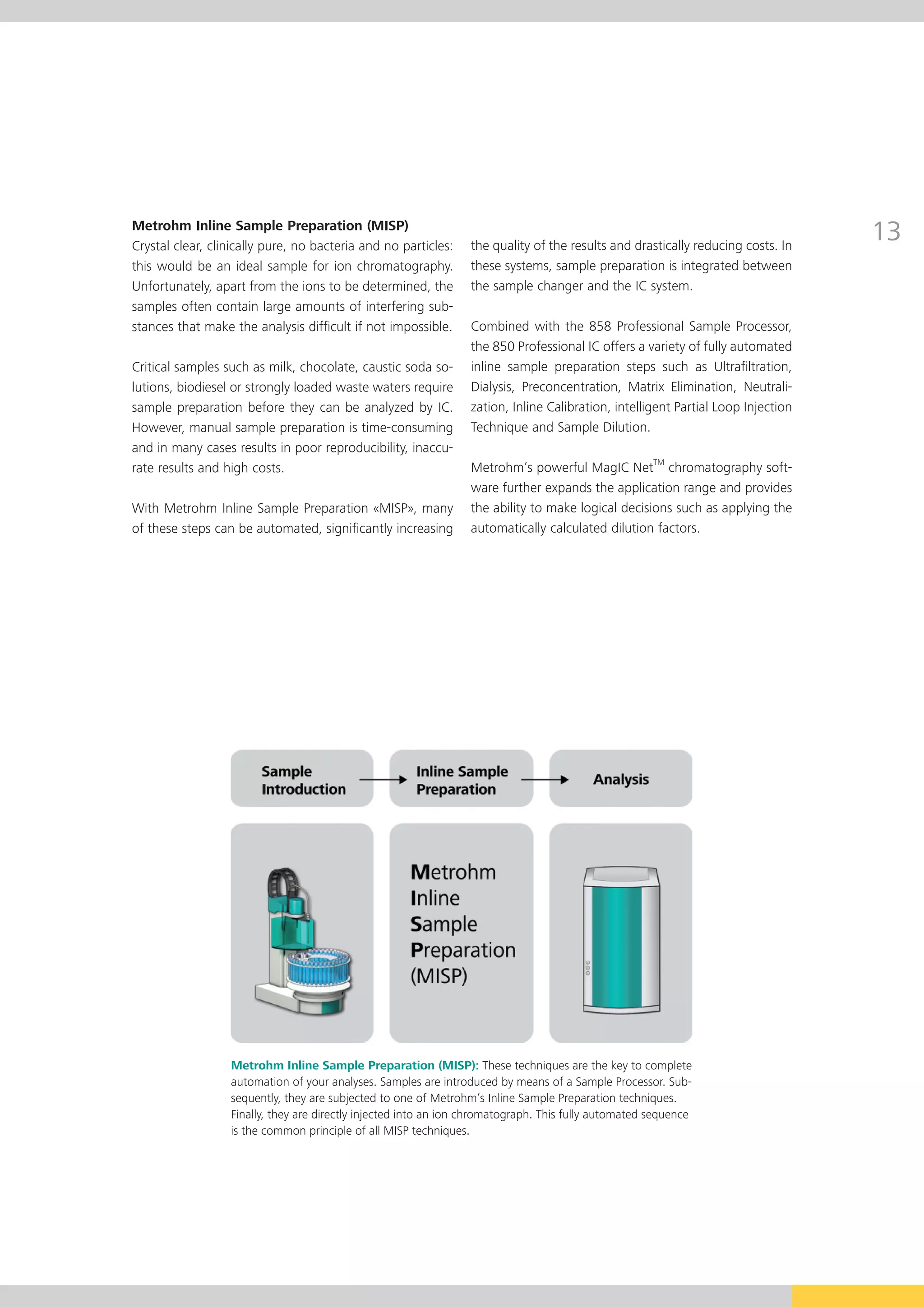 850 intelligent-ion-chromatography by Metrohm | PDF