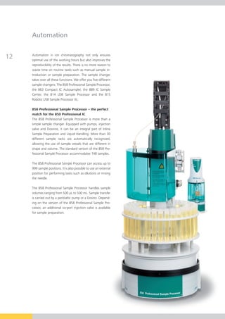 850 intelligent-ion-chromatography by Metrohm | PDF