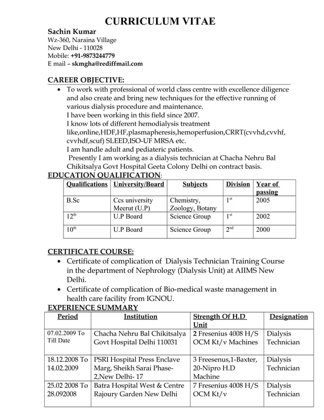sachin kumar new cv | DOC