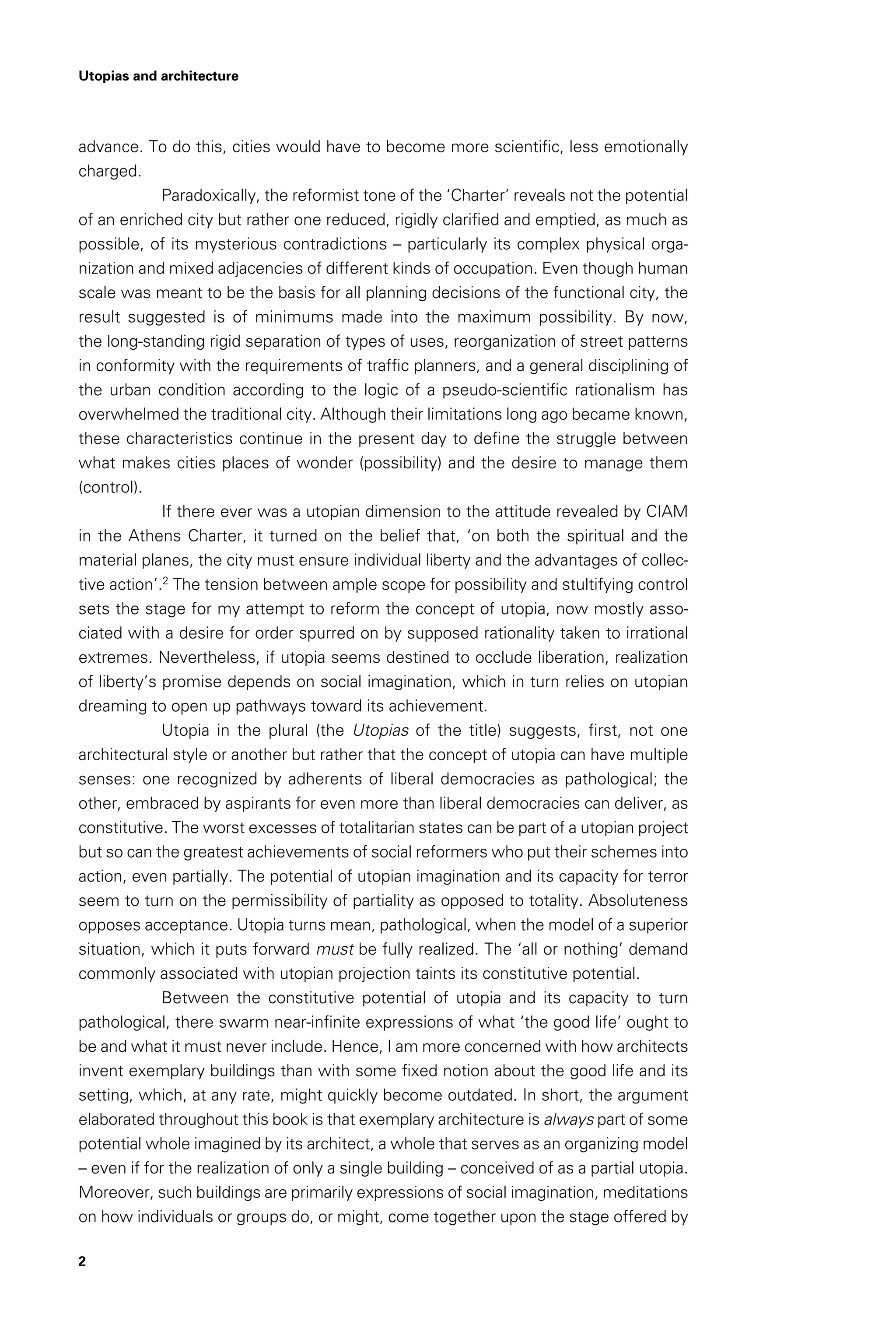 Utopias and architecture Nathaniel Coleman | PDF