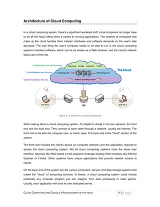 Cloud Computing and Google's advancement in the field | PDF