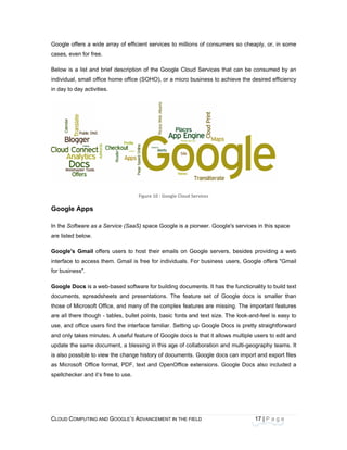 Cloud Computing and Google's advancement in the field | PDF