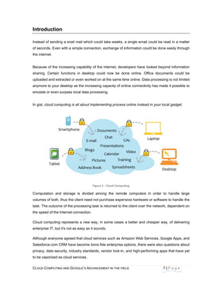 Cloud Computing and Google's advancement in the field | PDF