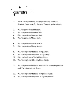 Data Structures Lab | PDF