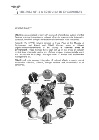 Role of IT & Computer in Environment | PDF