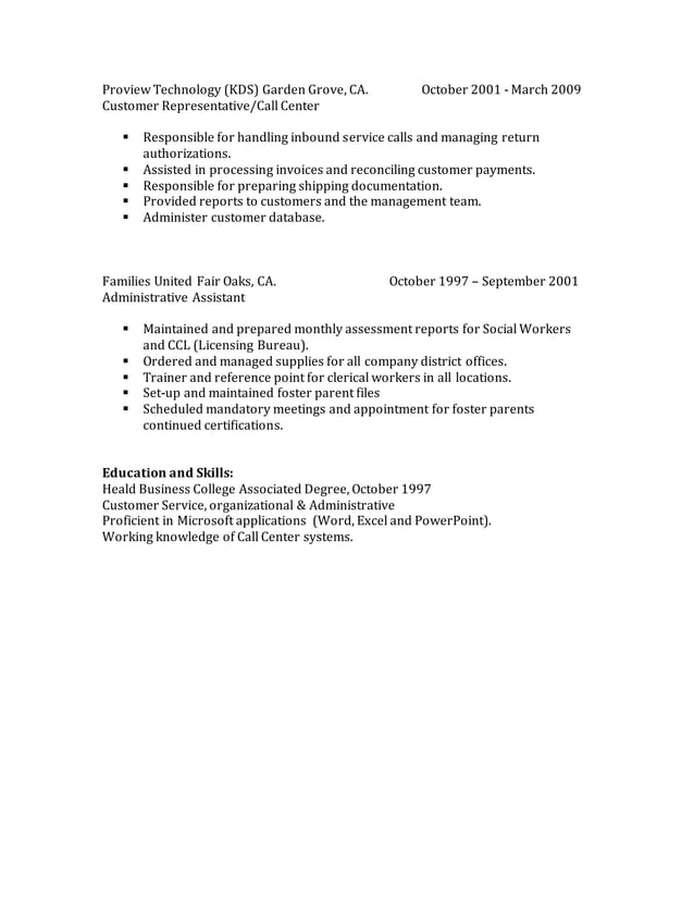Rhonda Lewis resume | DOCX | Business | Business and Finance