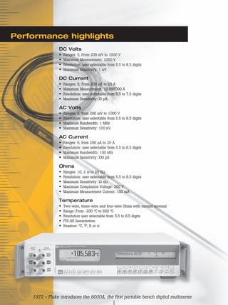 8508 a reference multimeter brochure | PDF