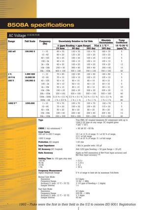 8508 a reference multimeter brochure | PDF