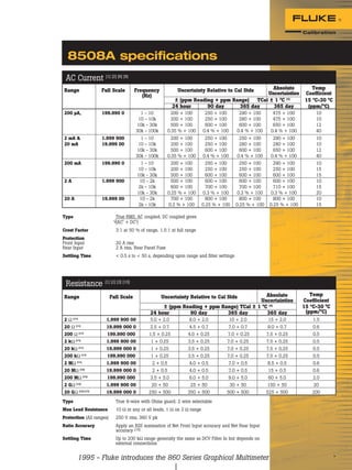 8508 a reference multimeter brochure | PDF