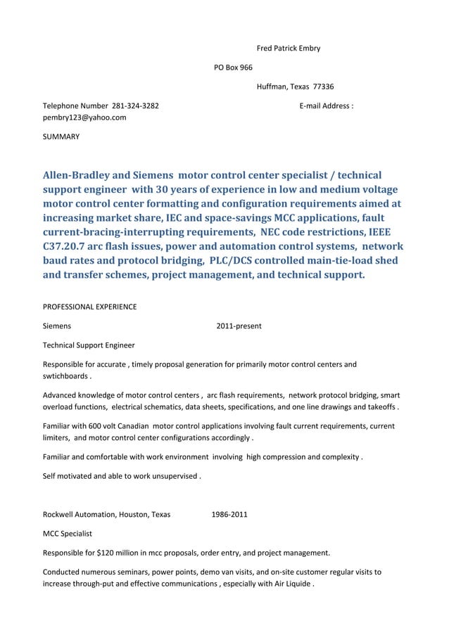 Fred Patrick Embry rev1 | ODT | Business | Business and Finance