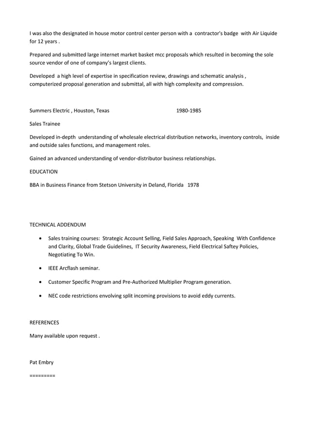 Fred Patrick Embry rev1 | ODT | Business | Business and Finance