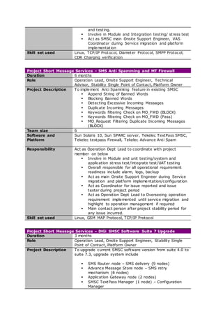 Project Involved as Operation Lead | DOCX | Operating Systems ...