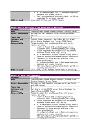 Project Involved as Operation Lead | DOCX | Operating Systems ...