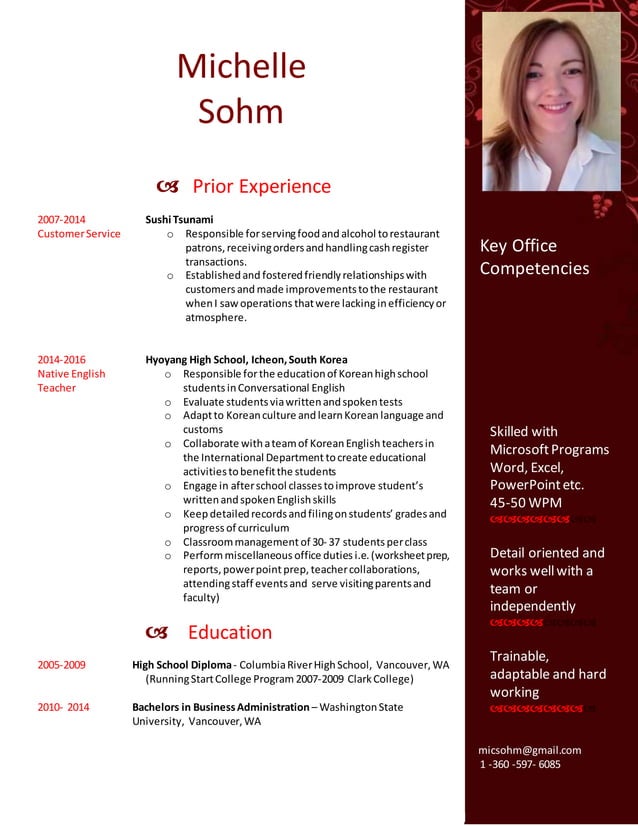 Michelle S. Resume | DOCX | Business Administration | Business