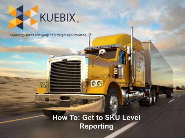 How to: Get to SKU Level Reporting | PPT
