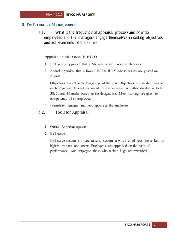 Human Resource Management Report (1) | DOCX | Human Resources | Business