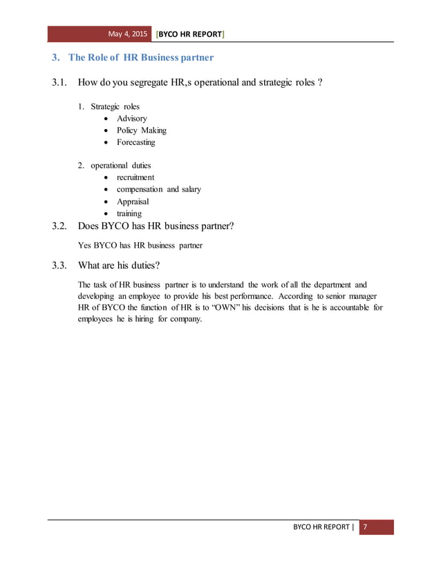 Human Resource Management Report (1) | DOCX | Human Resources | Business