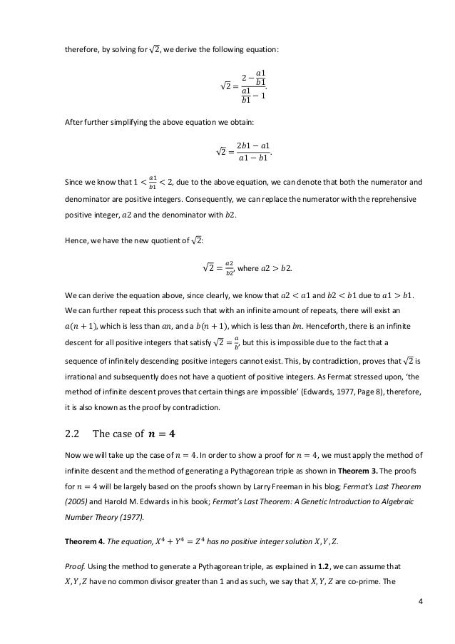Fermat's Last Theorem (Final Copy)
