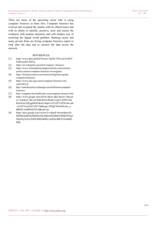 Computer Forensics-An Introduction of New Face to the Digital World ...