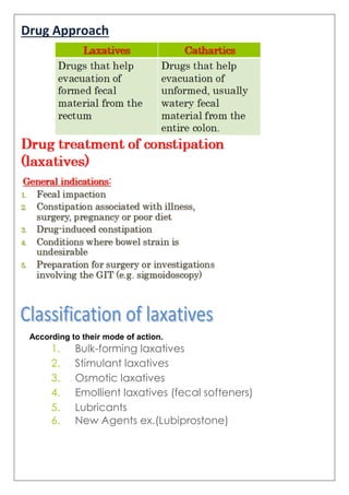 Treatment of constipation | PDF