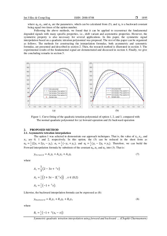 Symmetric quadratic tetration interpolation using forward and backward operation combination ...