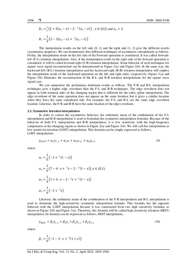 Symmetric quadratic tetration interpolation using forward and backward operation combination ...
