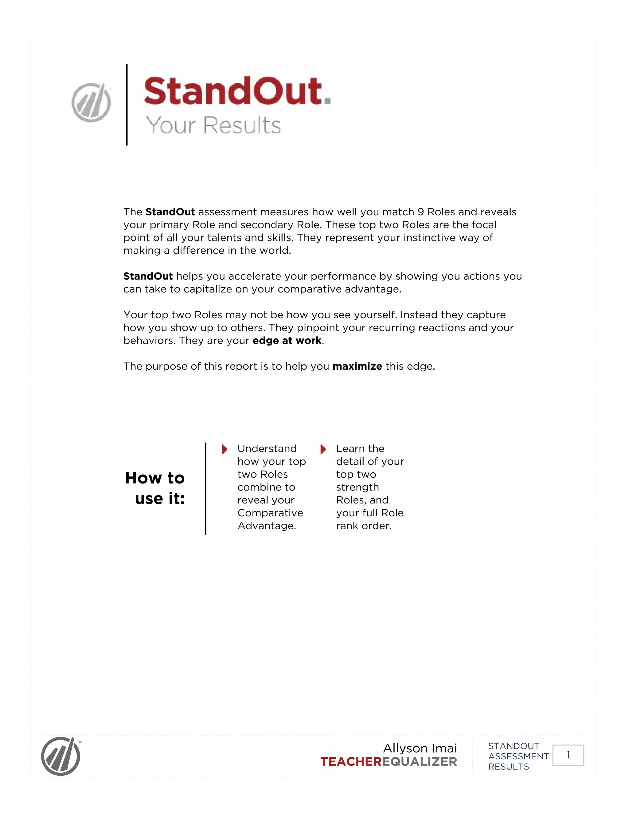 StandoutReport | PDF