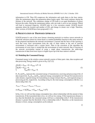INCREASE THE LIFETIME OF WIRELESS SENSOR NETWORKS USING HIERARCHICAL CLUSTERING WITH CLUSTER ...