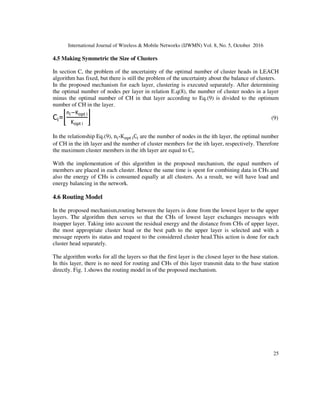 INCREASE THE LIFETIME OF WIRELESS SENSOR NETWORKS USING HIERARCHICAL CLUSTERING WITH CLUSTER ...