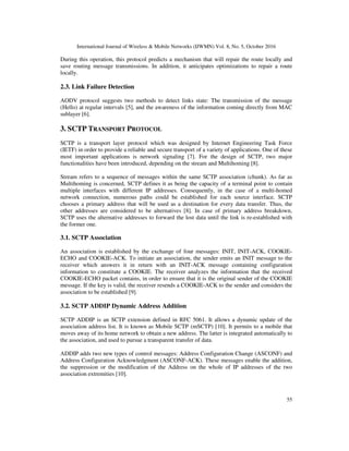 SCTP-MANET NEW EXTENSION OF SCTP PROTOCOL FOR THE OPTIMIZATION OF MANET ...